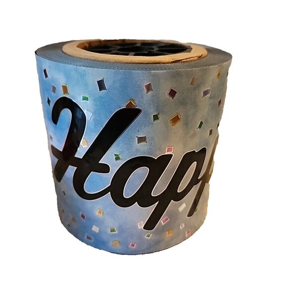 Does not apply | Party Supplies | Happy Birthday Banners Strips On Roll ...
